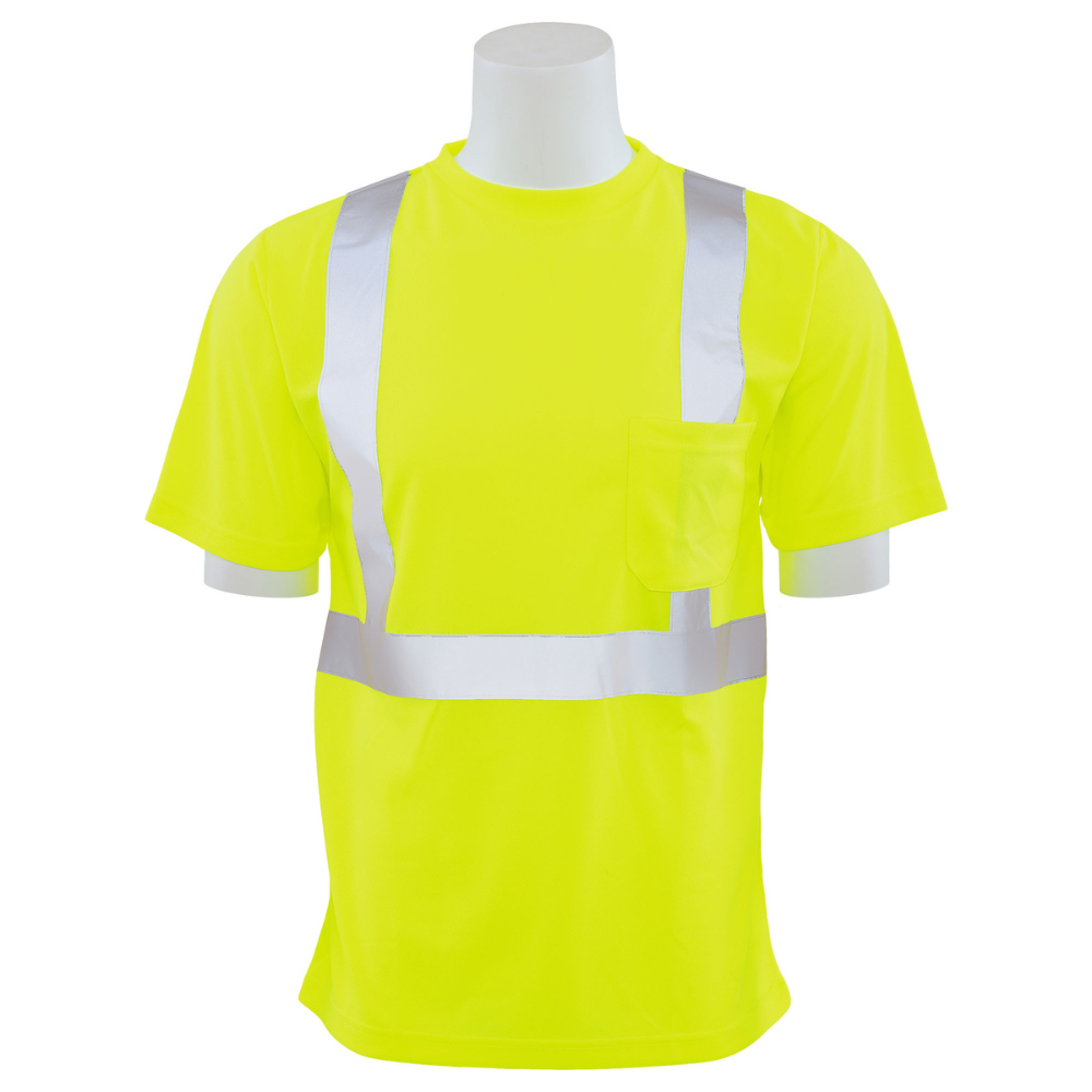 ERB Safety 9006SX Class 2 Birdseye Mesh Short (Lime) Pack of 6