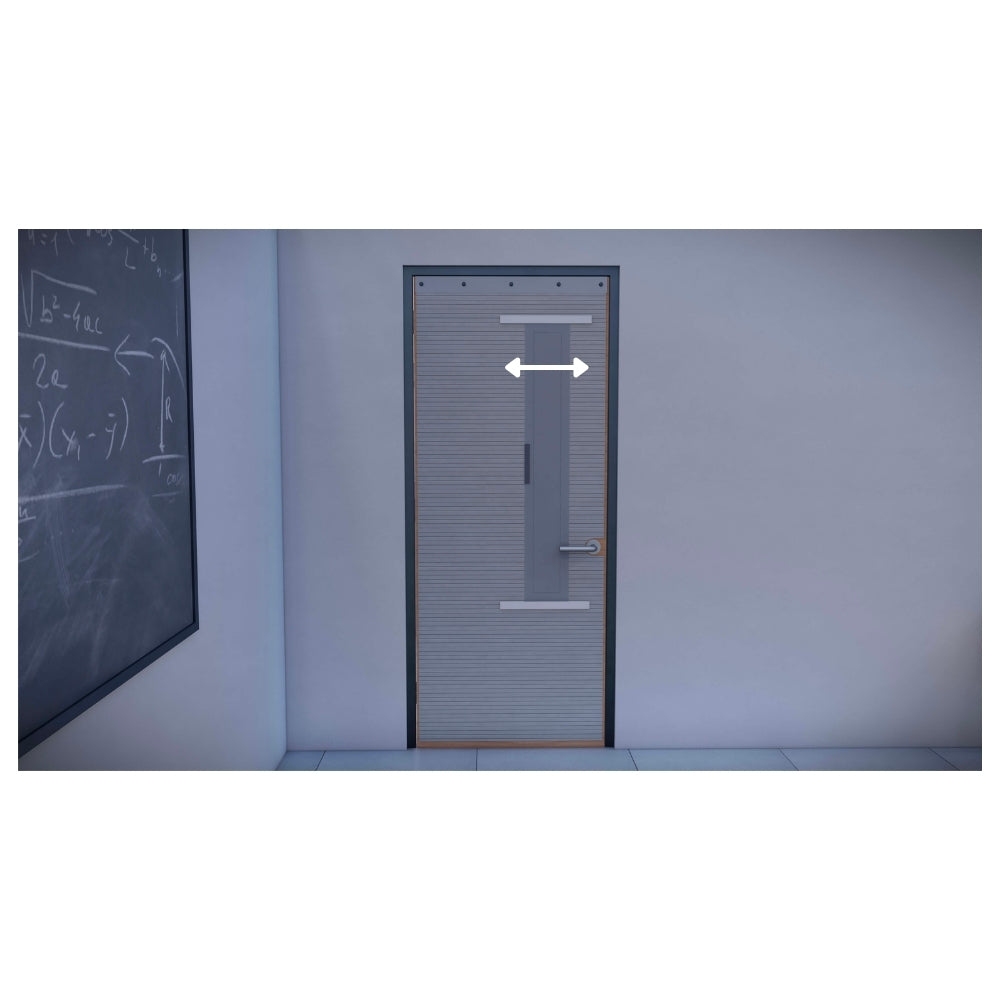 Mayday LifeShield Fixed Classroom Door Panel with Lite Kit 3'x7'