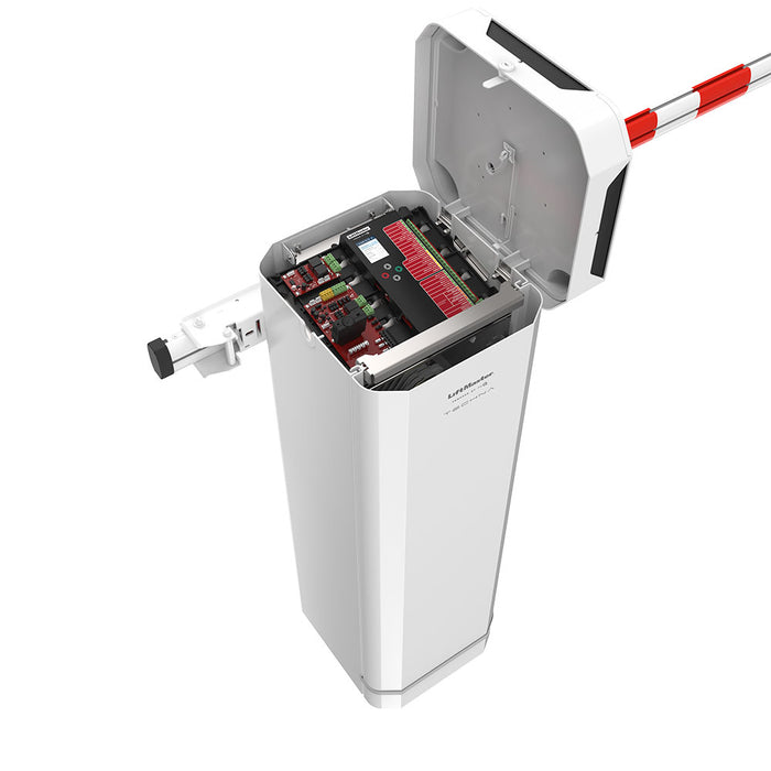 LiftMaster Techna Commercial Barrier Gate Operator (White) CBG24DCWMC