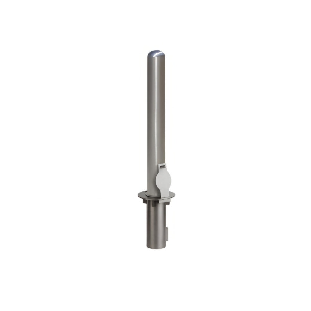 Post Guard 4" Stainless Removable Steel Bollard with Embedment Sleeve