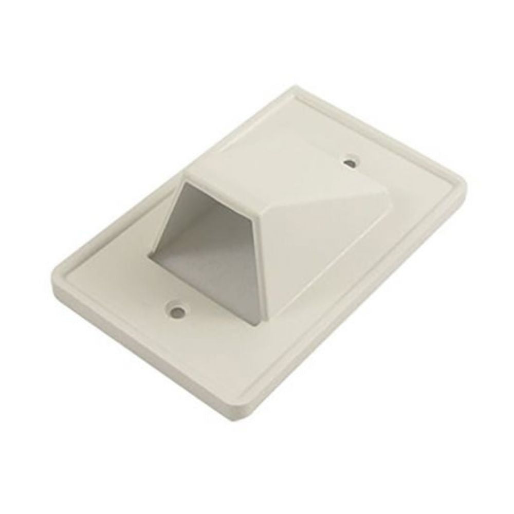 SCP Single Gang Cable Entrance Plate White 25pcs. MBCE-1-WT