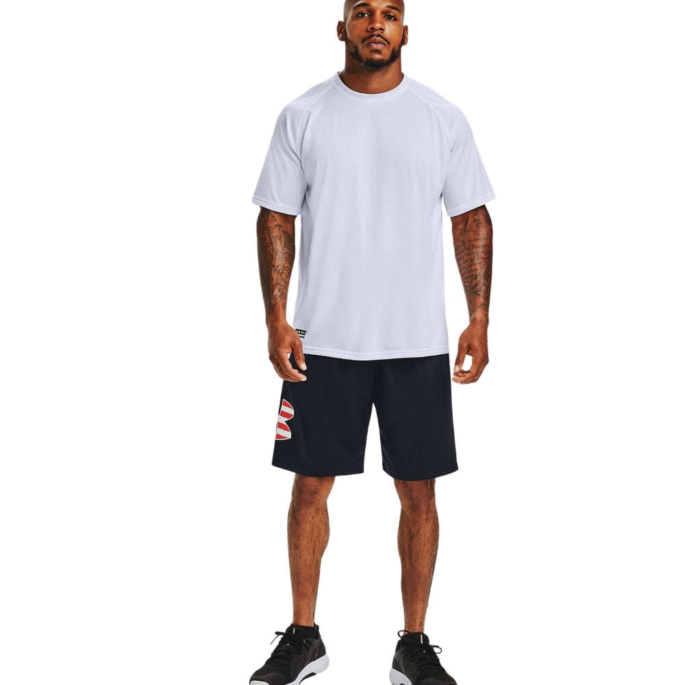 Under Armour Tech Big Flag Logo Shorts Black | All Security Equipment