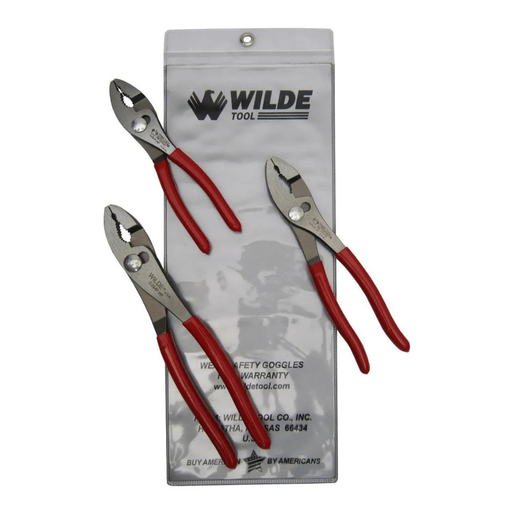 Wilde Tool 3 Piece Slip Joint Pliers Set G258PSP.NP/VP