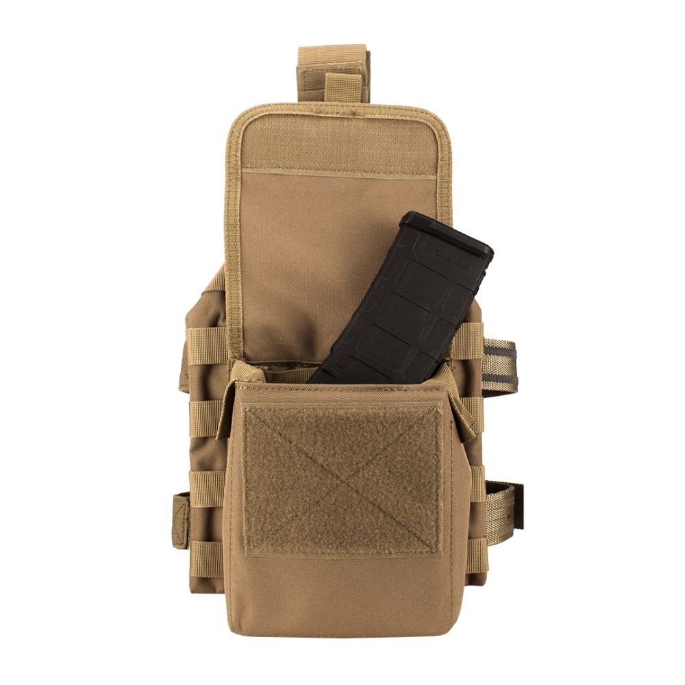 Barska Loaded Gear VX-100 Tactical Vest and Leg Platforms (Flat Dark E