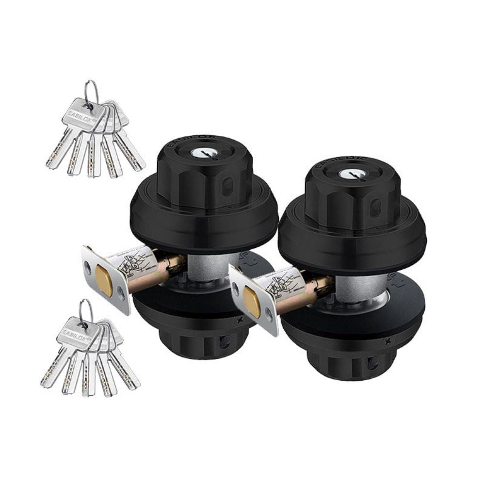 Easilok Twin-Lock Keyed Alike Combo Dimple Keyway 2E-Black