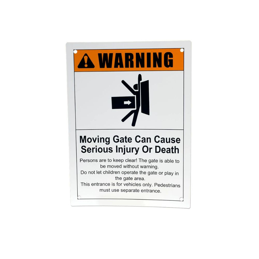 LiftMaster Warning Sign, Plastic K40-3505 | All Security Equipment