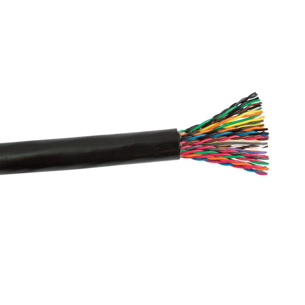 SCP CAT5E 25-Pair Direct Burial Cable Black 1000ft Spool CAT5E-25PR-DB
