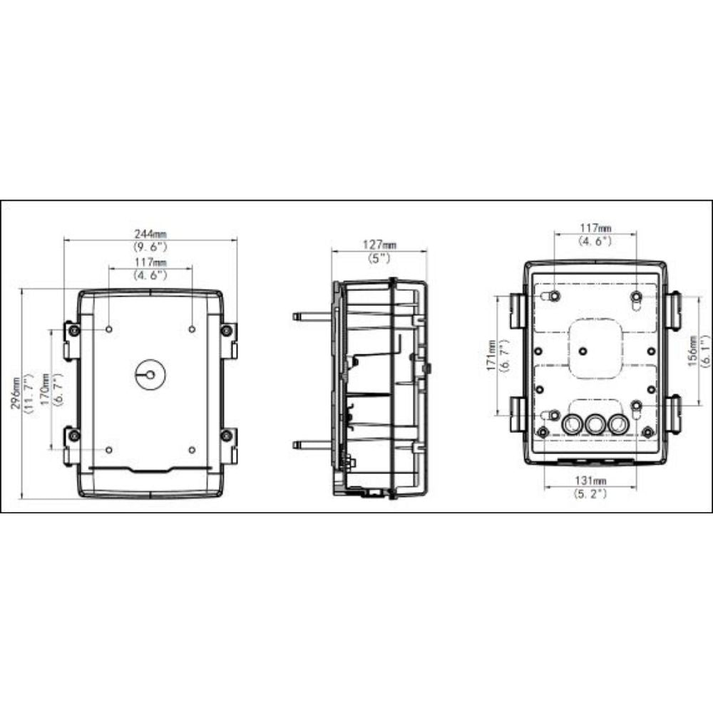 UNV 12-inch Junction Box TR-JB12-IN | All Security Equipment